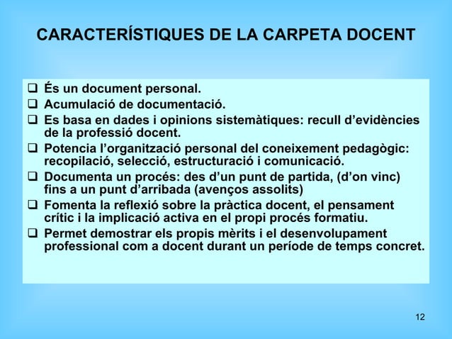 Portfoli docent del professor-ESO | PPT