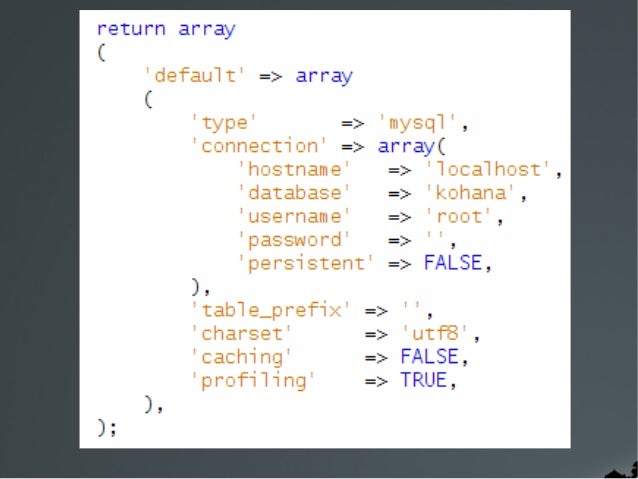 Web Application Development using MVC Framework Kohana