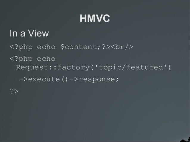 Web Application Development using MVC Framework Kohana
