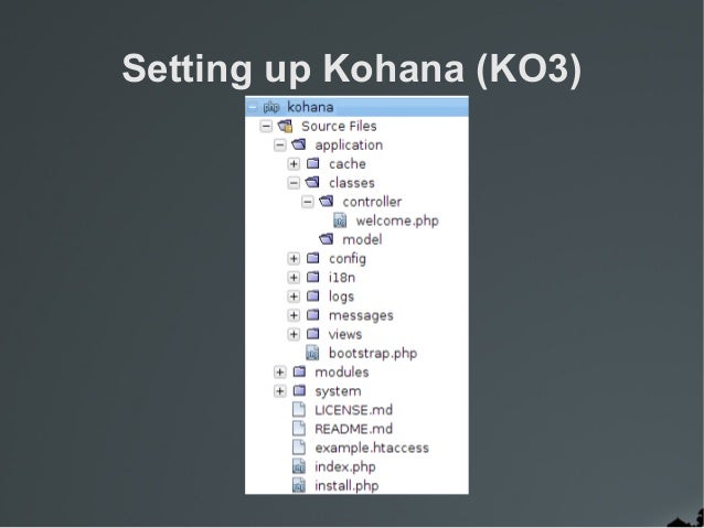 Web Application Development using MVC Framework Kohana