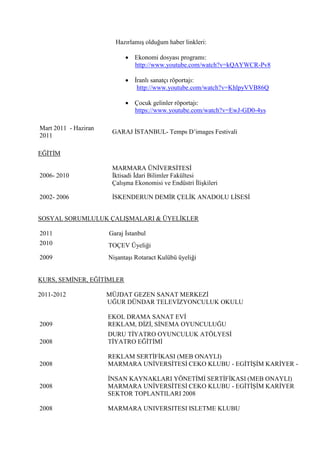 Gizem Bilen_CV | PDF