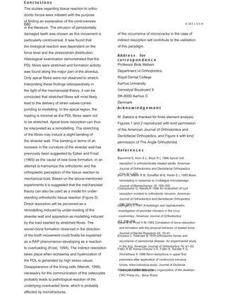 Tissue reaction to orthodontic tooth movement-a new paradigm | RTF