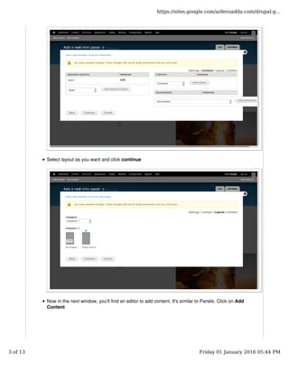 Mini Panels Configuration | PDF | Computing | Technology & Computing
