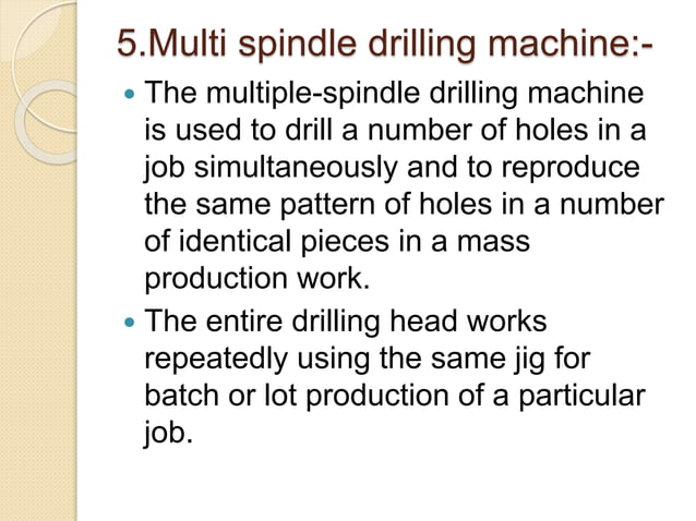 presentation on drilling ,reaming ,boring in detail.. | PPTX