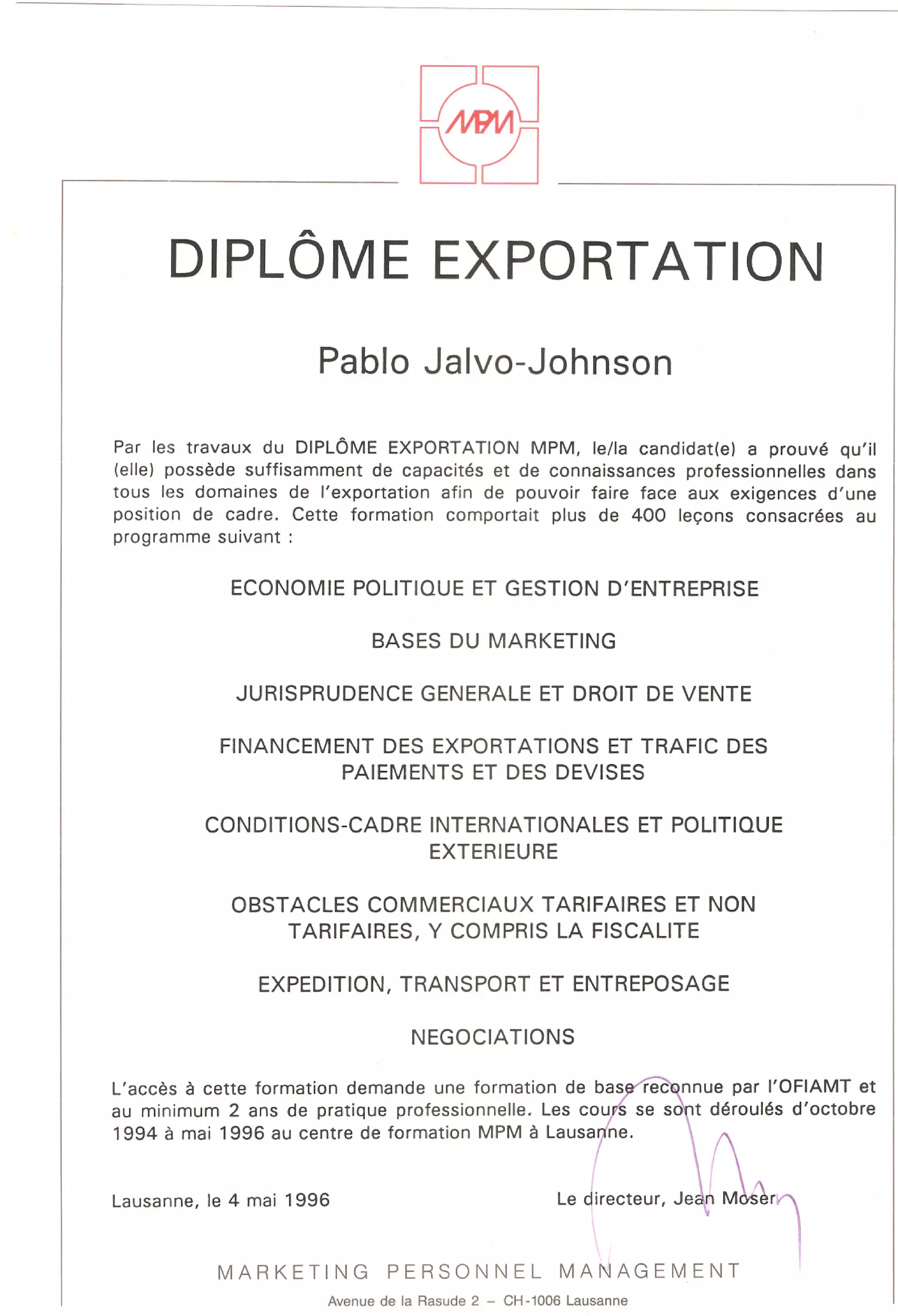 Marketing Personnel Management - Export Sales Diploma | PDF