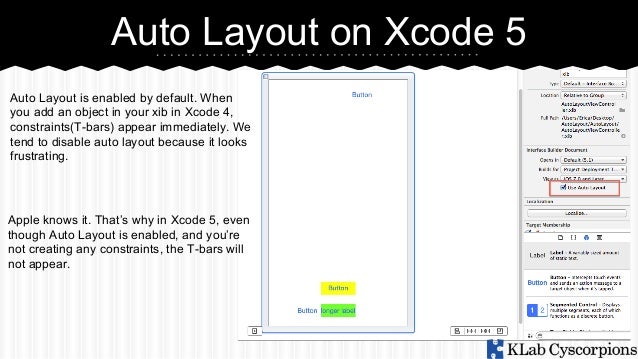 Auto Layout on Xcode 5