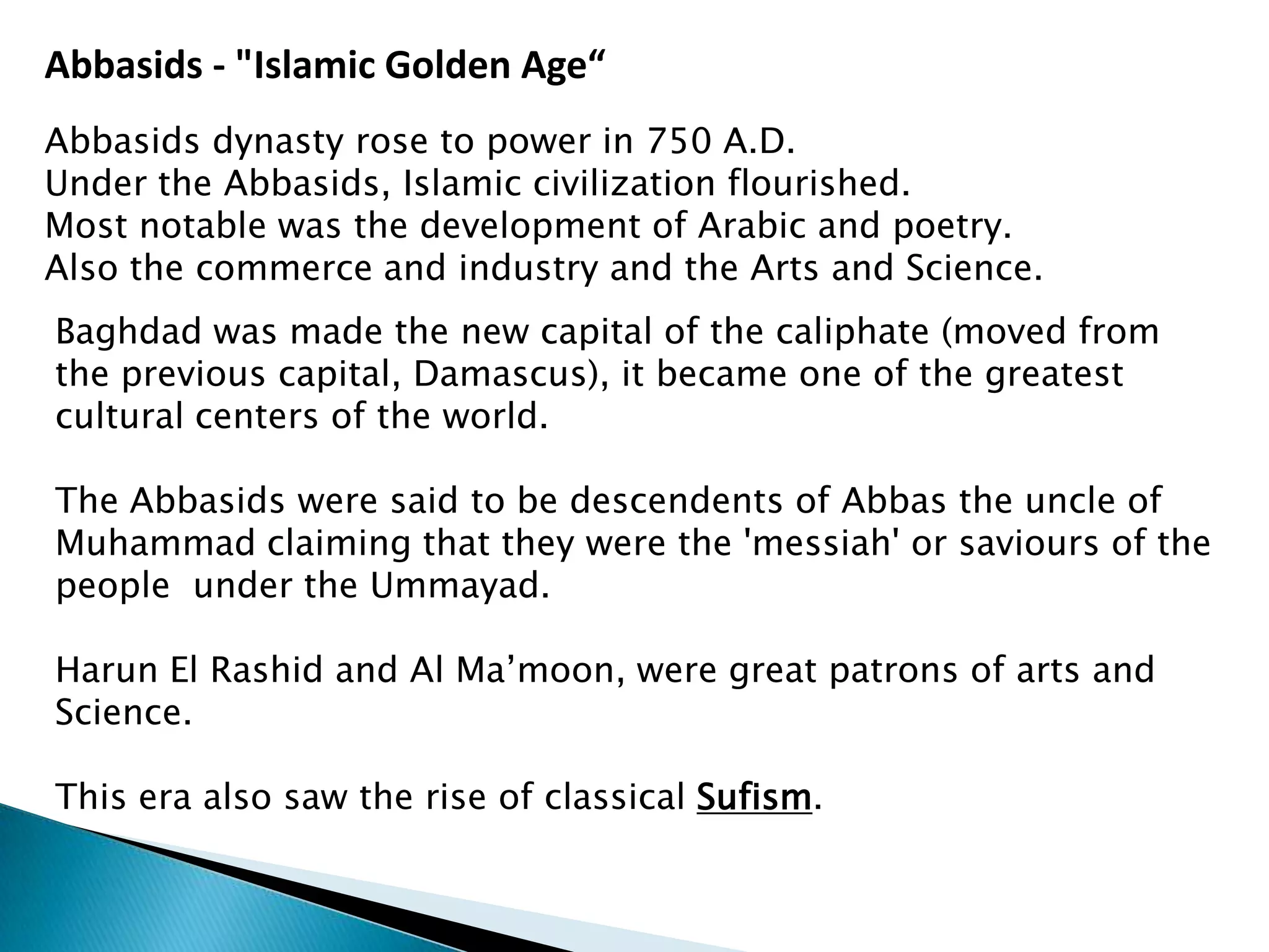 003 Caliphates And Golden Age | PPT
