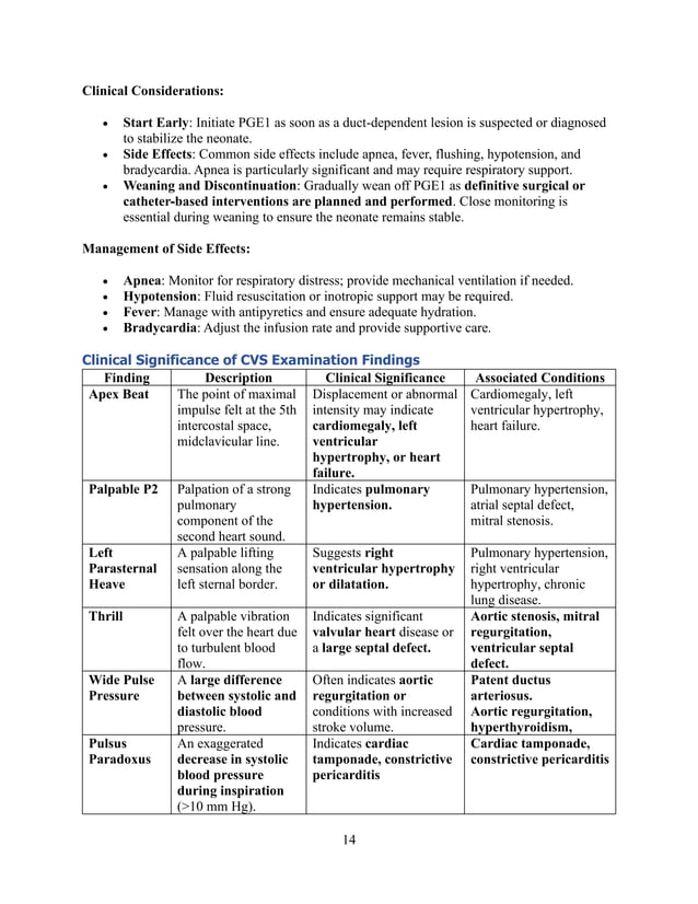 Cardiovascular system of newborn at a glance- neonatology | PDF