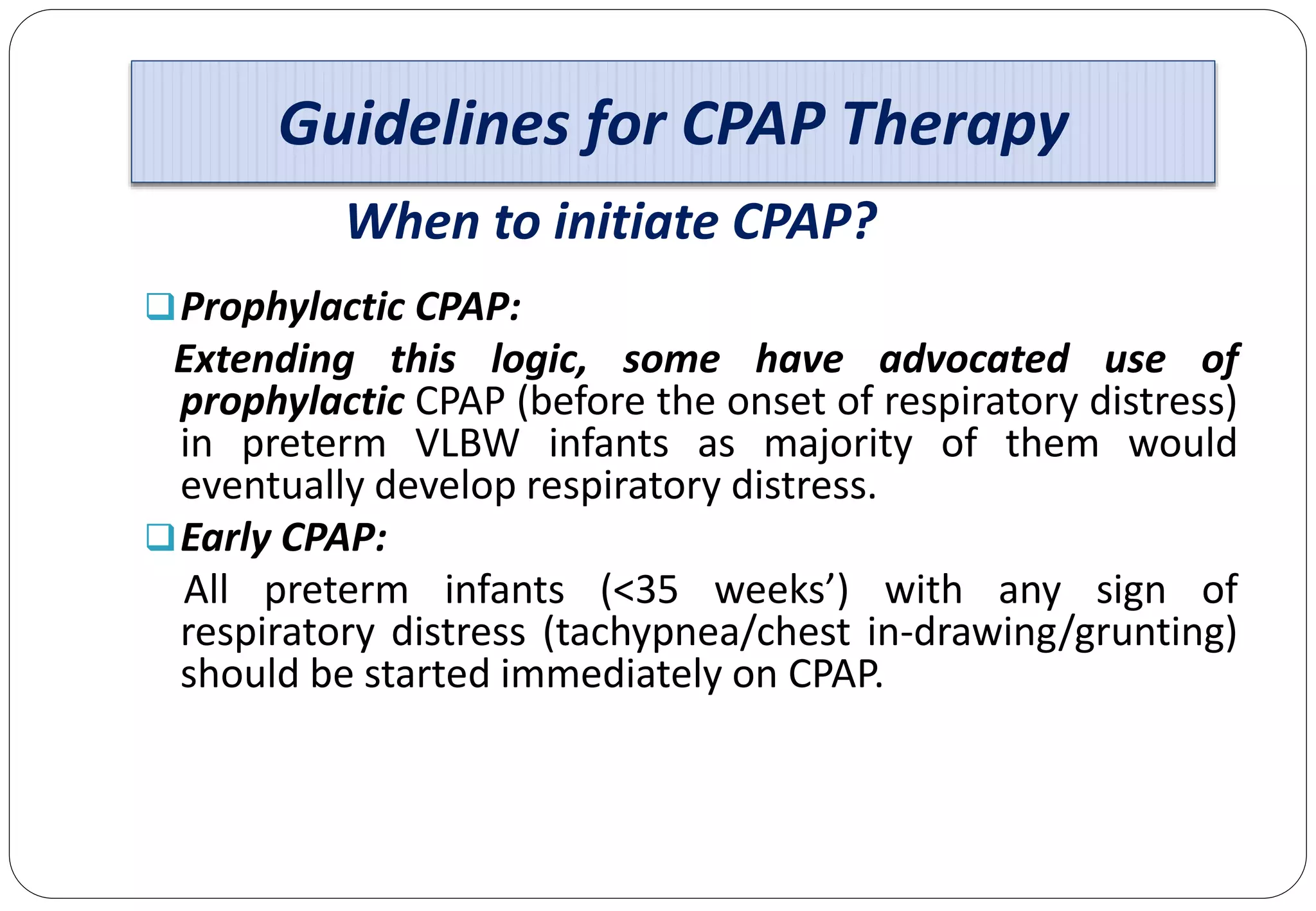 seminar on CPAP care | PPT