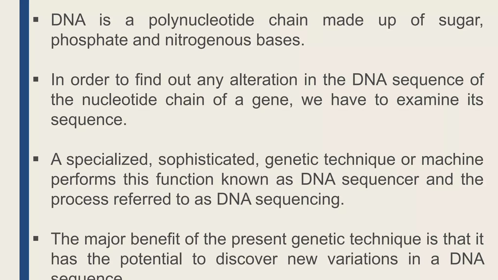 DNA Preparation for sequencing | PPT
