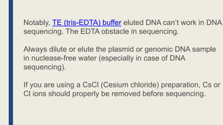 DNA Preparation for sequencing | PPT