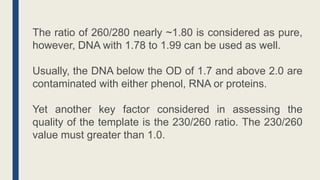 DNA Preparation for sequencing | PPTX