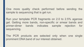 DNA Preparation for sequencing | PPTX