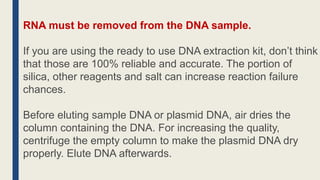 DNA Preparation for sequencing | PPTX