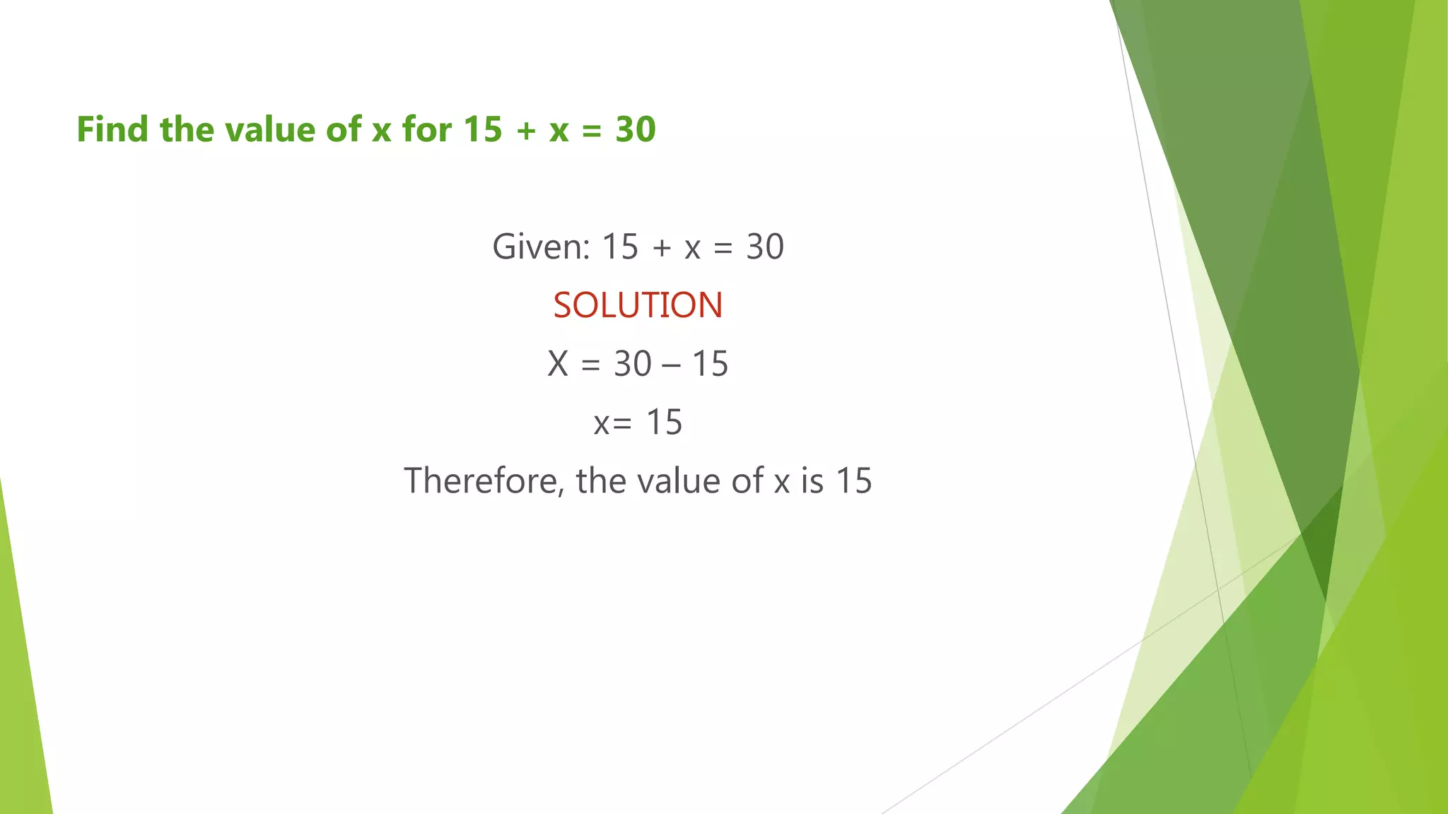 How to find the value of unknown variable.pptx