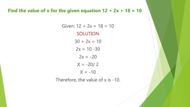 How to find the value of unknown variable.pptx