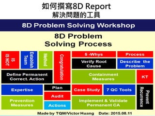 003 How to write 8D Report | PDF