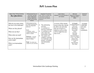 003 Third Grade Intermediate Color Landscape | DOC