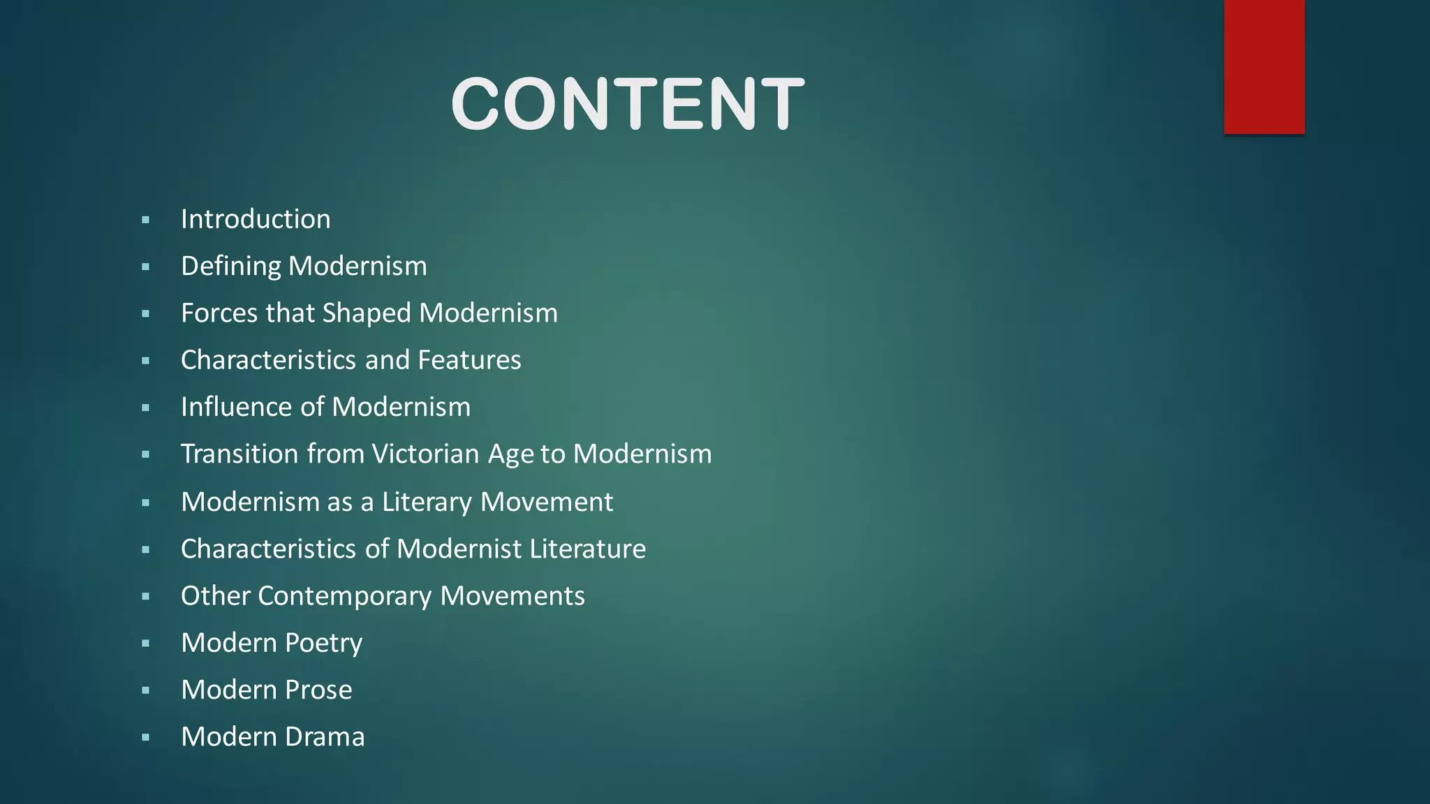 Modernism in English Literature | PDF