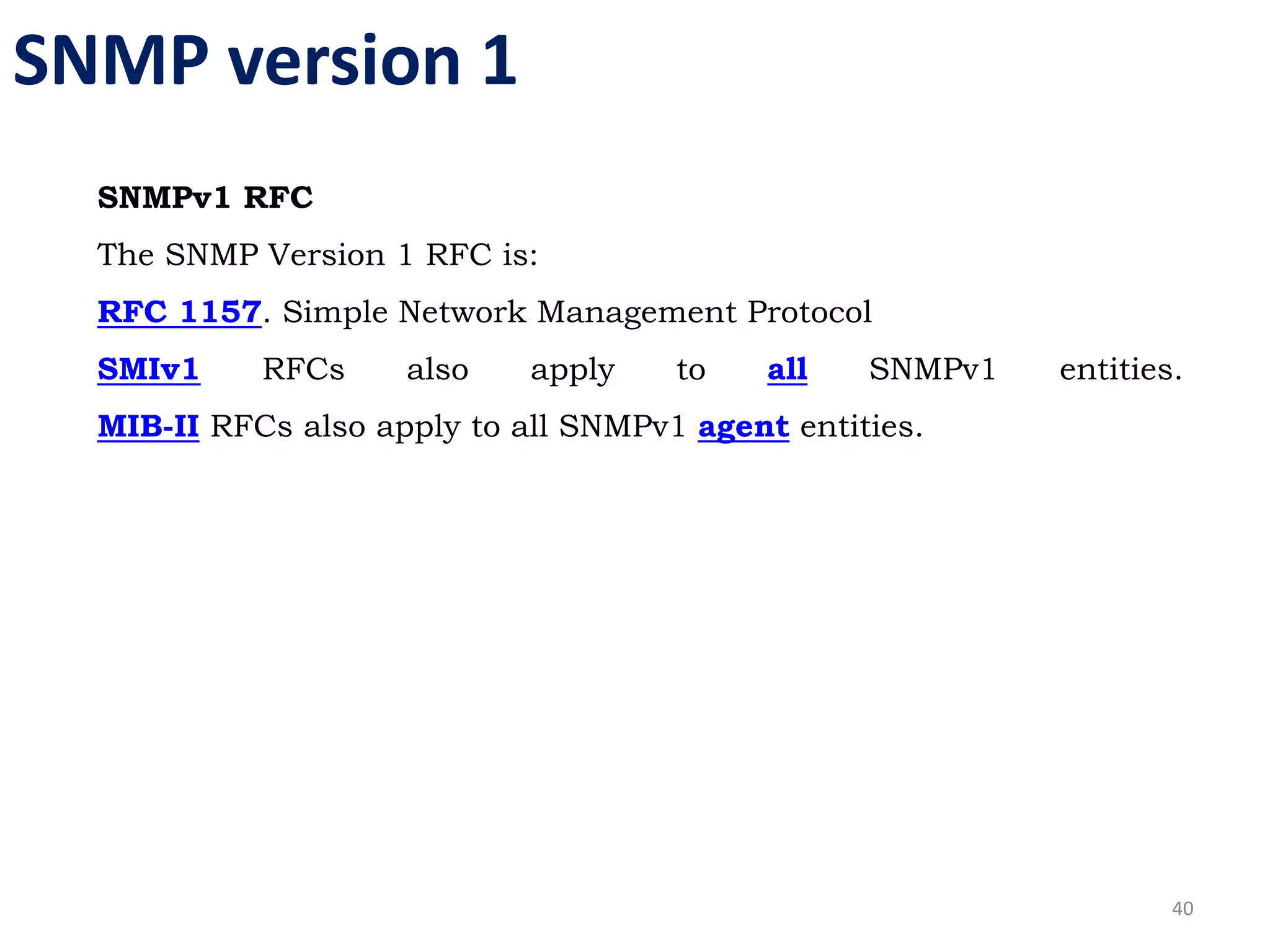 Network Management System and Protocol | PPTX