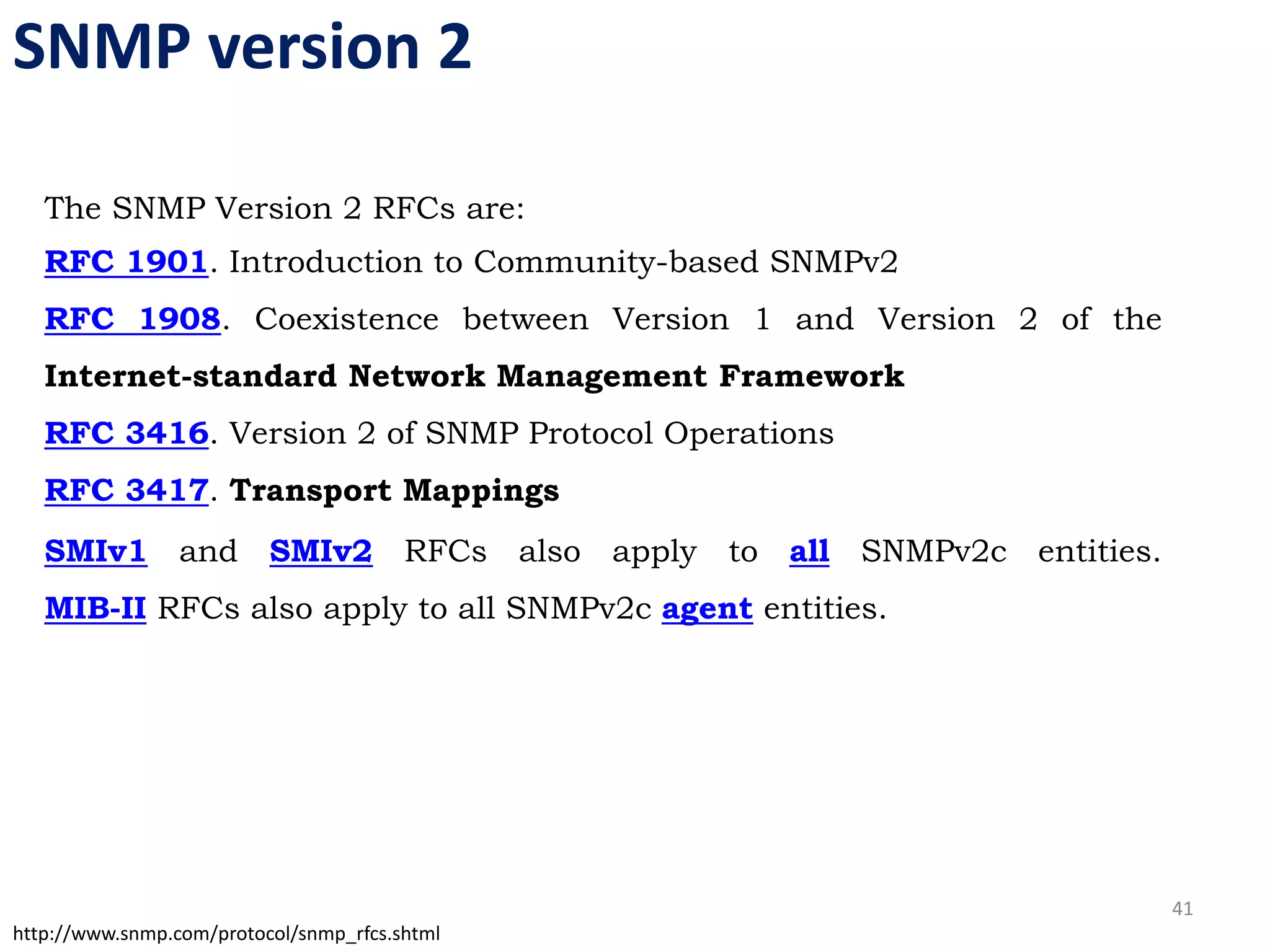Network Management System and Protocol | PPTX