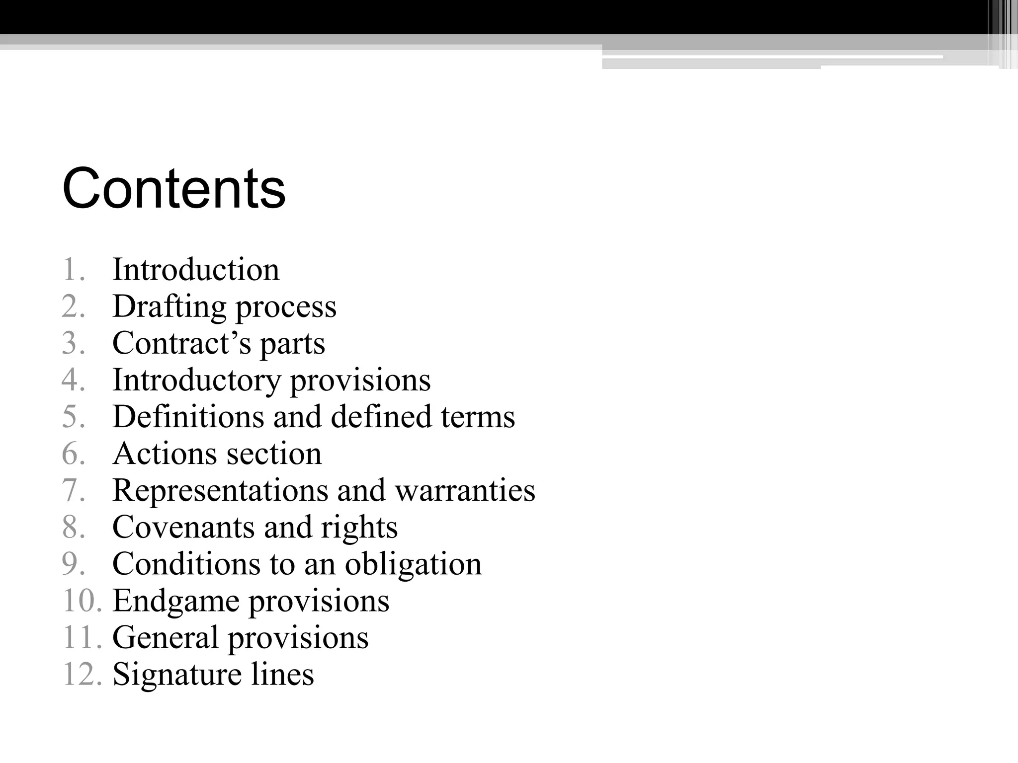 Drafting contract | PPTX