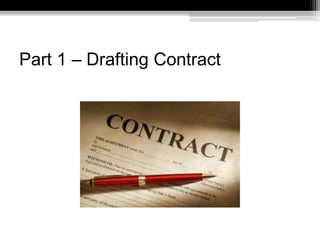 Drafting contract | PPTX