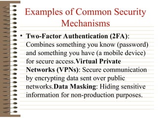 003 Security Mechanisms and other relevant | PPT