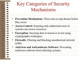 003 Security Mechanisms and other things with | PPT
