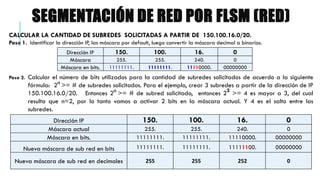 segmentación de subredes por red y por host | PDF
