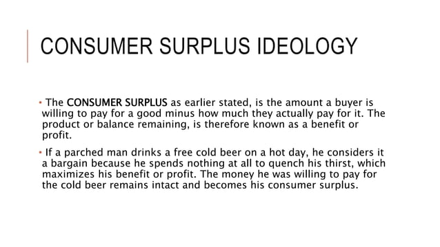 Consumer & Producer Surplus (Economics) | PPTX