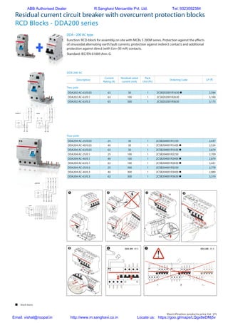 ABB MCB DB price List 004 | PDF