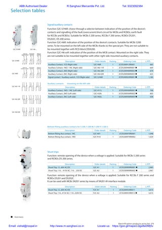 ABB MCB DB price List 004 | PDF