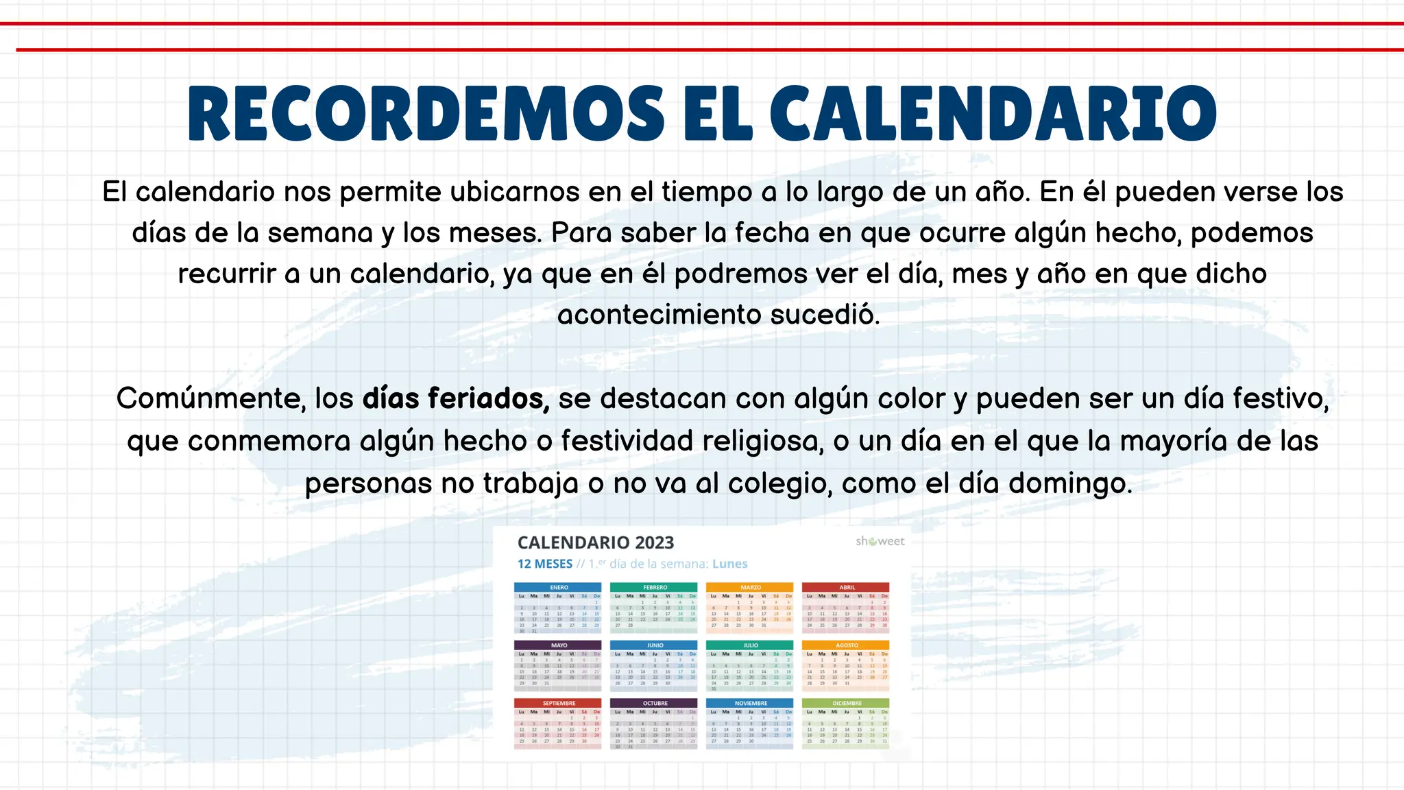 HISTORIA DÍAS, MESES Y AÑOS - MATERIAL PARA NIÑOS PRIMERO BÁSICO | PDF