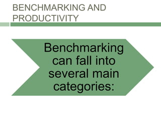 004 benchmarking and productivity | PPT