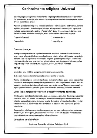 Conhecimento Religioso | DOCX