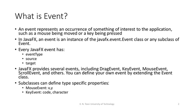 004 - JavaFX Tutorial - Event Handling | PDF