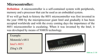 8051 microcontroller | PPTX | Computer Peripherals | Computing