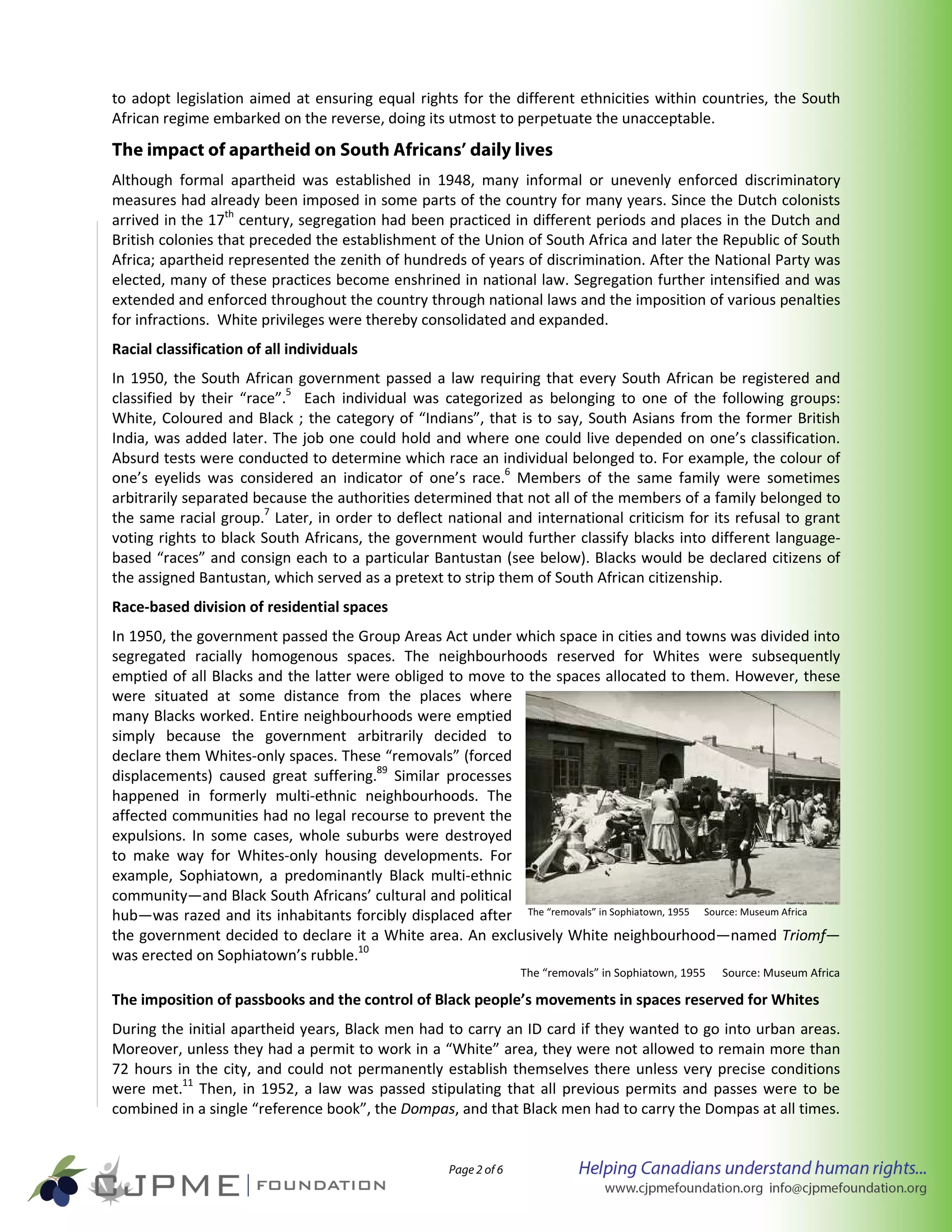 South Africa under Apartheid | PDF