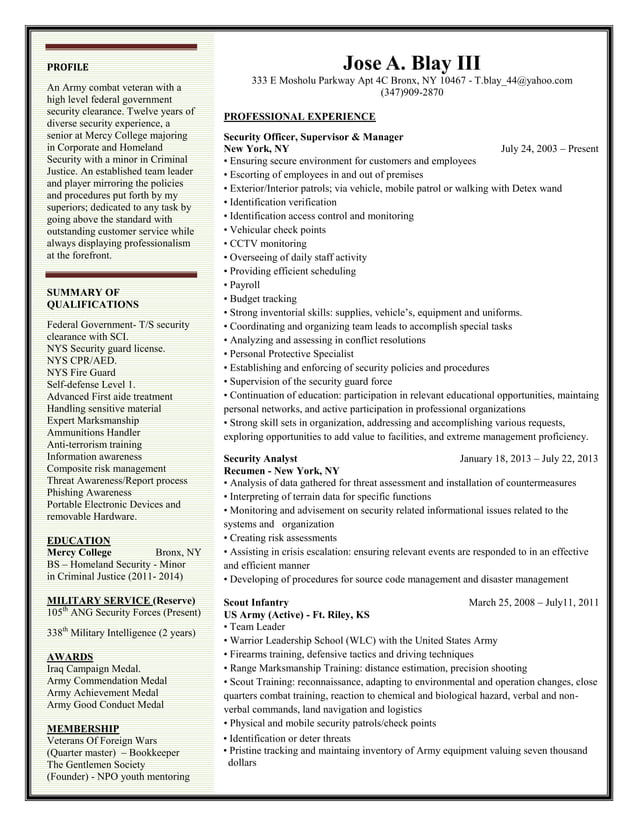 Jose Blay III Resume | PDF