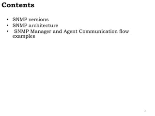 Network Management System and Protocol usibility | PPTX