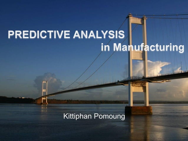 Predictive Analytics In Manufacturing Pdf