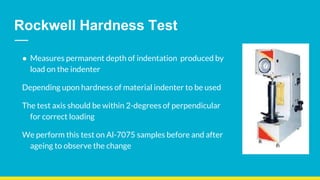 Project 2- Overaging of Al 7075 | PPTX