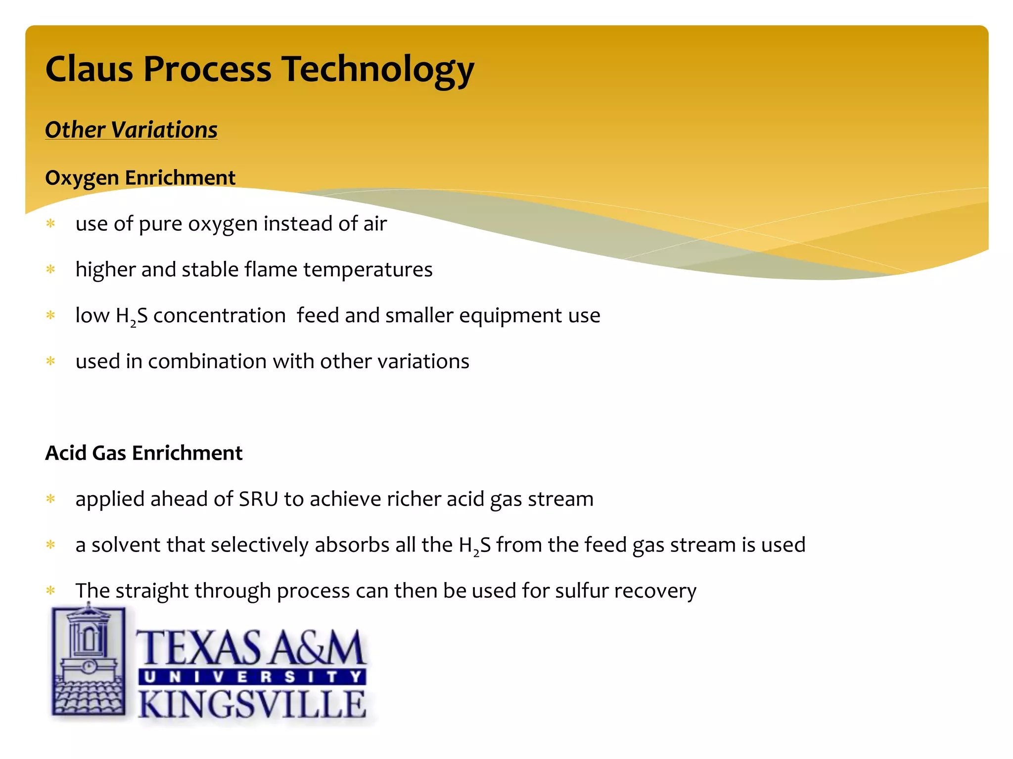 SULFUR RECOVERY UNIT DESIGN | PPTX
