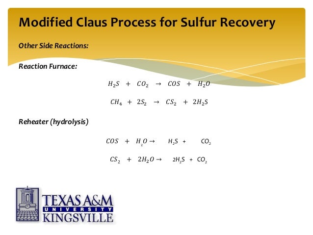 SULFUR RECOVERY UNIT DESIGN