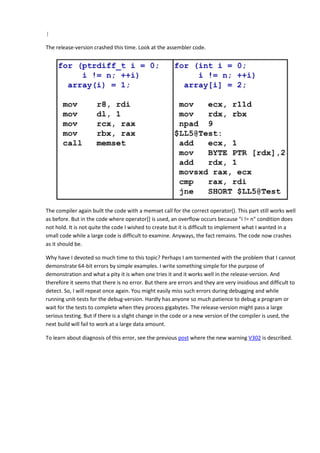 Optimization in the world of 64-bit errors | PDF