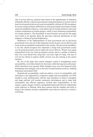 Accountability and Service Delivery | PDF