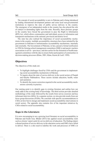 Accountability and Service Delivery | PDF