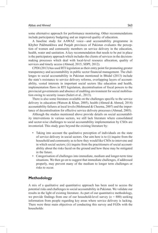 Accountability and Service Delivery | PDF