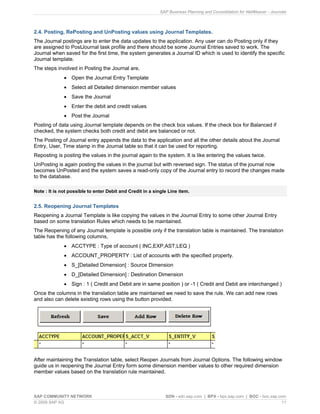 Journals SAP BPC 7 | PDF | Desktop Publishing | Computer Software and ...